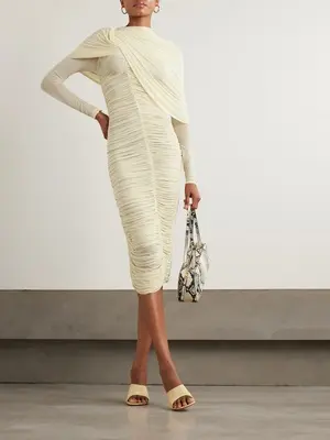 Magda Butrym Pleated Tulle Dress