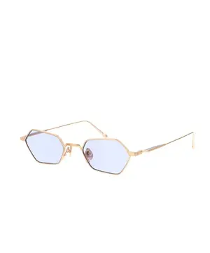 Matsuda Geometric Octagonal Frame Sunglasses - White