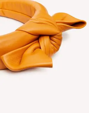 Red Valentino Bow Embellished Headband - Orange