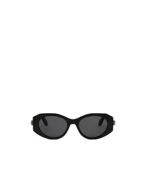 BVLGARI Serpenti Forever Oval Frame Sunglasses - Black