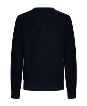 Brioni Trama Weave Crewneck Jumper