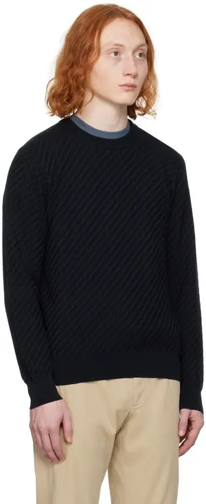 Brioni Trama Weave Crewneck Jumper