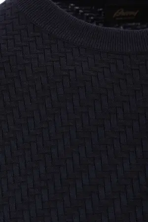 Brioni Trama Weave Crewneck Jumper