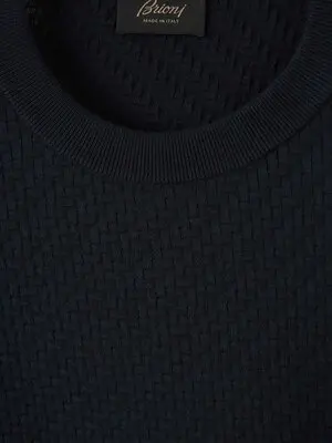Brioni Trama Weave Crewneck Jumper