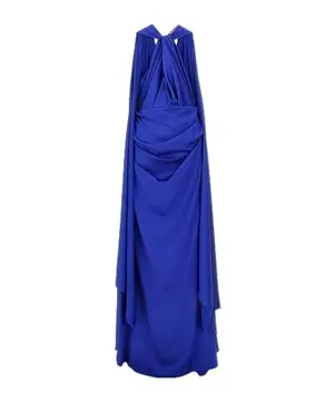 Talbot Runhof Cape-insert Gown - Bluette