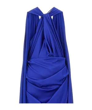 Talbot Runhof Cape-insert Gown - Bluette