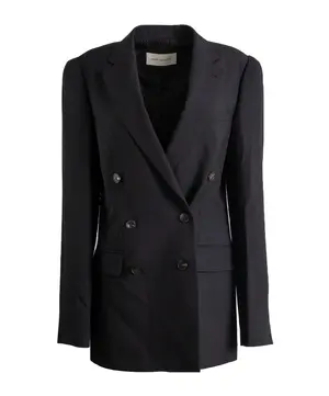 Dries Van Noten Long Sleeve Suit Jacket - Black