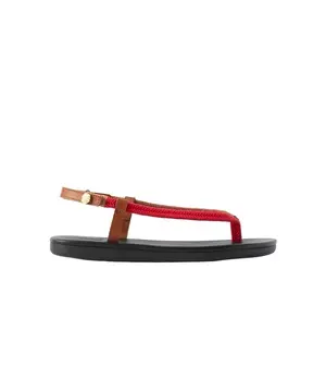 ANCIENT GREEK SANDALS Flat Sandals With Round Toe And Braided Straps