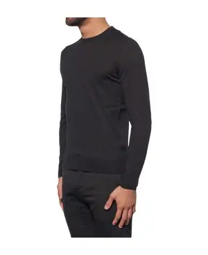 PAOLO PECORA Crewneck Knitted Jumper - Black