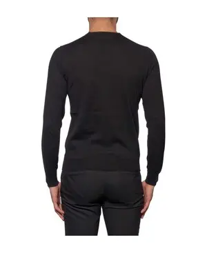 PAOLO PECORA Crewneck Knitted Jumper - Black