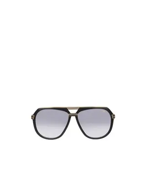 Cazal Full Rim Aviator Sunglasses - Black Gold