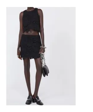 Sportmax Vasto Floral Embroidered Lace Top