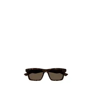 Alexander McQueen Square Frame Sunglasses - Brown