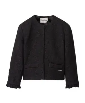Miu Miu Single-breasted Matelassé Effect Jacquard Jacket