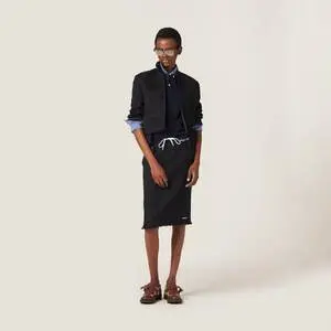 Miu Miu Single-breasted Matelassé Effect Jacquard Jacket