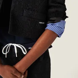 Miu Miu Single-breasted Matelassé Effect Jacquard Jacket