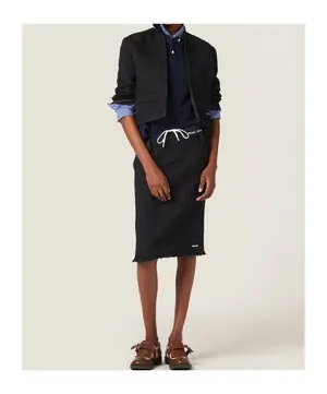 Miu Miu Single-breasted Matelassé Effect Jacquard Jacket - Black