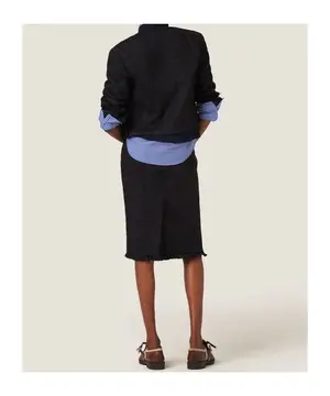 Miu Miu Single-breasted Matelassé Effect Jacquard Jacket - Black