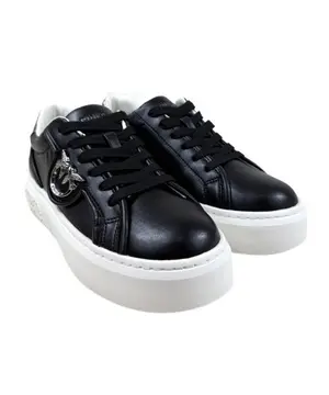 Pinko Lace-up Perforated Detail Sneakers - Black