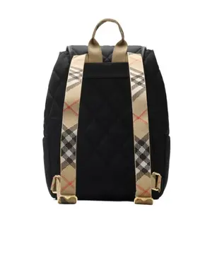 Burberry Quilted Horseshoe Backpack - Black