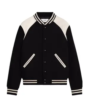 Celine Classic Teddy Jacket In Textured Wool - Black
