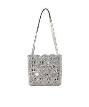 Rabanne Scalloped Edge Shoulder Bag - Gray