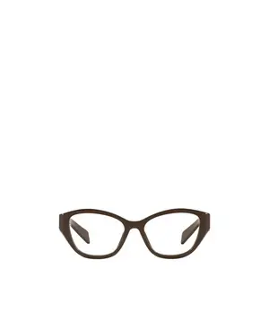 Prada Cat Eye Frame Eyeglasses - Brown