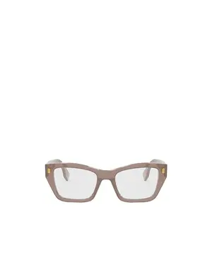 Fendi Roma Rectangle Frame Eyeglasses - Brown