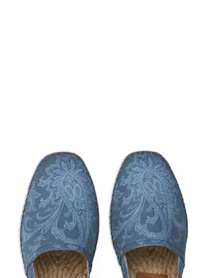 Etro Paisley Printed Espadrilles - Blue
