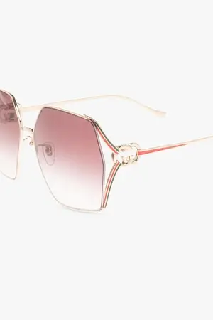 Gucci Oversized Frame Tinted Sunglasses