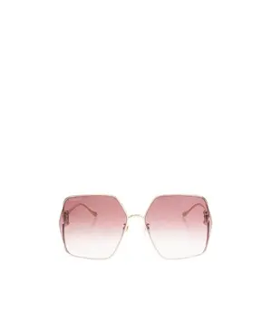 Gucci Oversized-frame Tinted Sunglasses - Pink