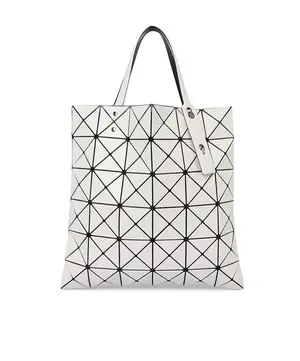 Issey Miyake Patterned Top Handle Bag - White