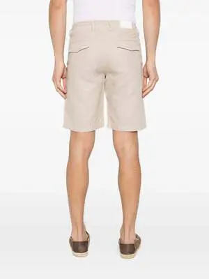 Eleventy Pleated Drawstring Shorts - White