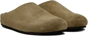THE ROW Hugo Open Back Slides - Green