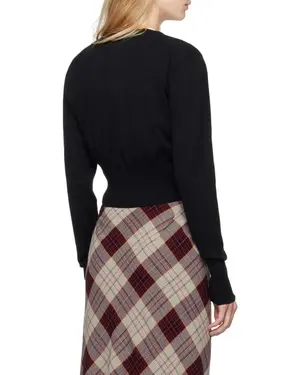 VIVIENNE WESTWOOD Orb Embroidered Knitted Cardigan