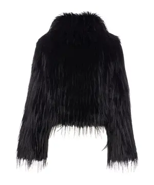 Pinko High-neck Faux Fur Jacket