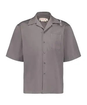 Marni Piqué-weave Drop Shoulder Shirt