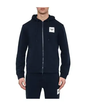 Emporio Armani Logo Hooded Zip-up Sports Coat