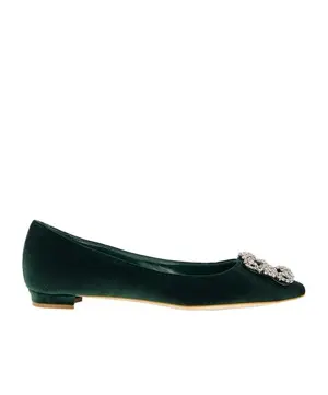 Manolo Blahnik Round Toe Flat