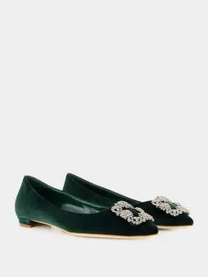 Manolo Blahnik Round Toe Flat