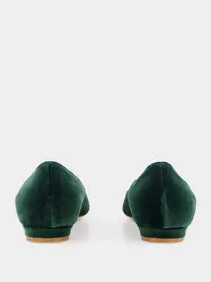 Manolo Blahnik Round Toe Flat