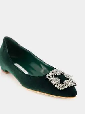 Manolo Blahnik Round Toe Flat