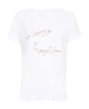Armani Exchange Short Sleeve Graphic T-shirt - White