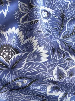 Etro Floral-printed Belted-waist Robe
