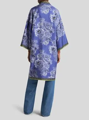 Etro Floral-printed Belted-waist Robe