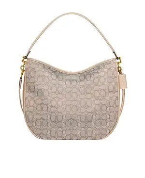 COACH Logo Jacquard Top Handle Tote