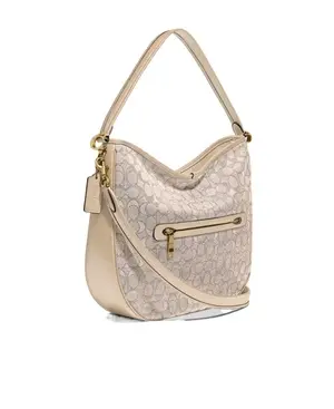 COACH Logo Jacquard Top Handle Tote