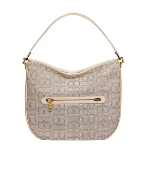 COACH Logo Jacquard Top Handle Tote
