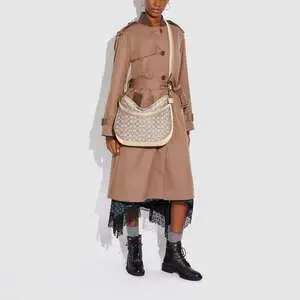 COACH Logo Jacquard Top Handle Tote
