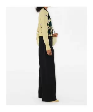Burberry Argyle Intarsia Cropped Cotton Jumper - Multicolor